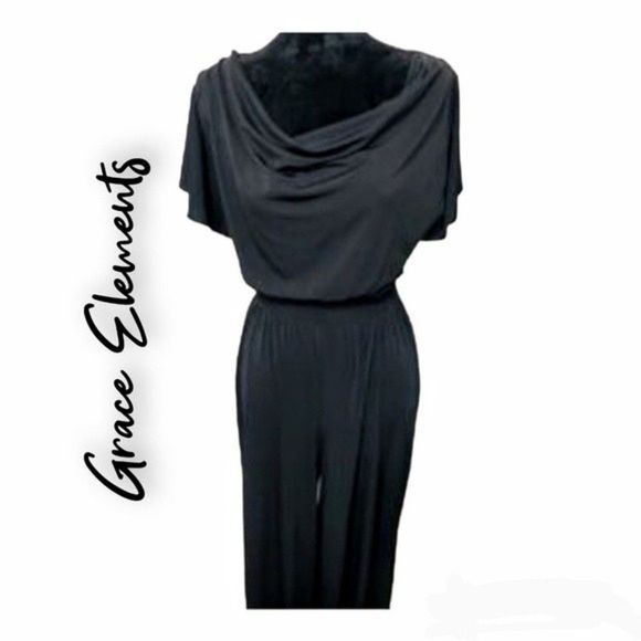 Grace Elements | Pants & Jumpsuits | Nwt Grace Elements Med Cowl Neck ...